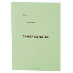 Cahier de notes et copies d'examen : imprimés scolaires
