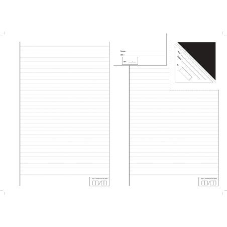 Copie avec coin gommé cache nom