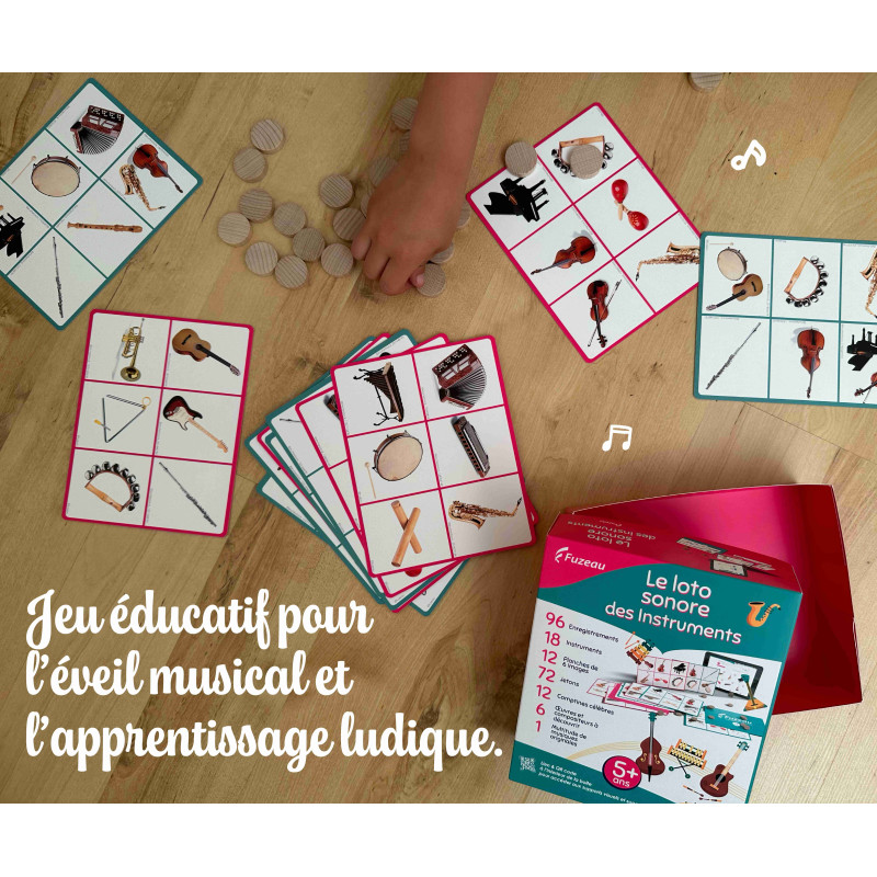 Loto Sonore des Instruments | Jeux Educatif | 5 ans | Fuzeau
