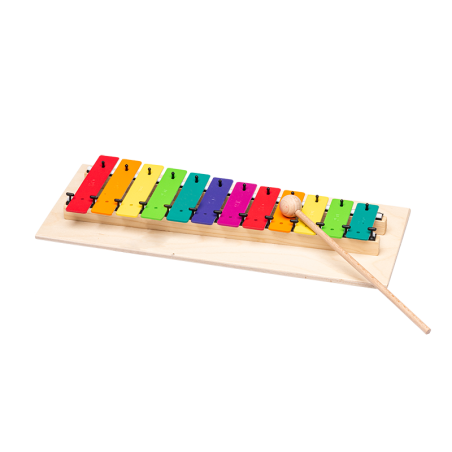 Carillon Soprano | 12 Lames Colorées sur Table | Fuzeau Séniors