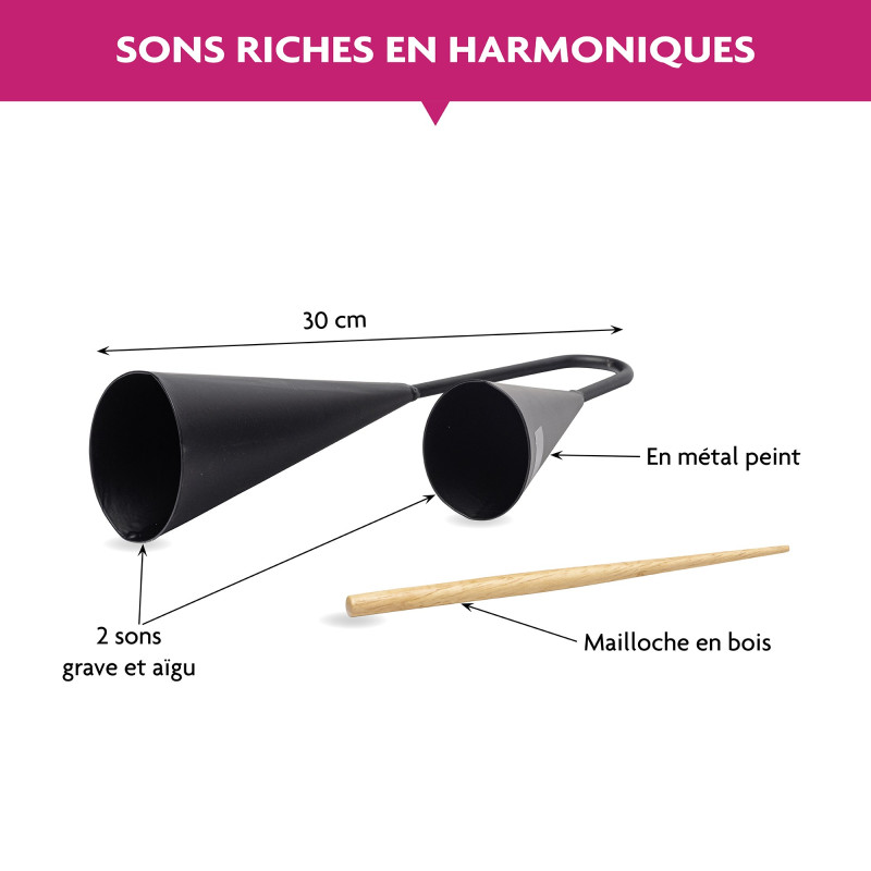 Cloche Brésilienne | Agogo | Fuzeau Séniors